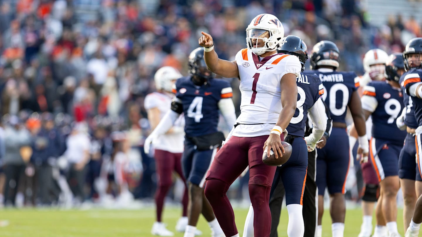 Virginia Tech QB Kyron Drones named to Davey O'Brien Award preseason ...