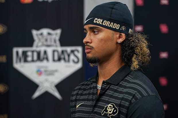 Colorado Buffaloes' Kaidon Salter, Julian Lewis Push Each Other In ...