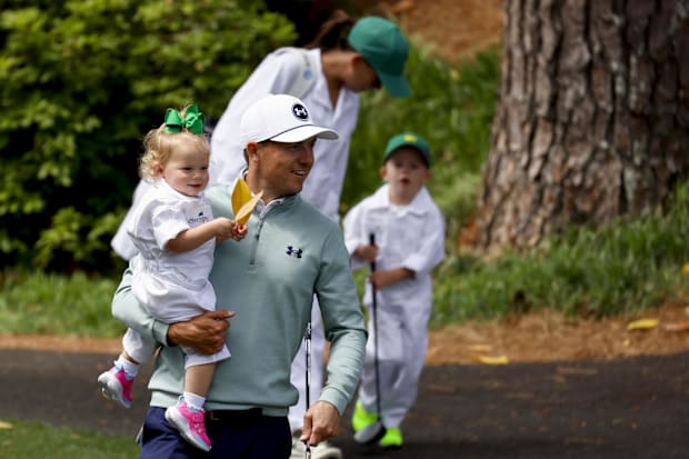 Jordan Spieth's son Sammy steals the show at The Masters Par 3 contest