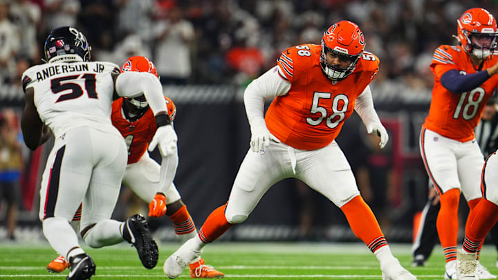 Grading Chicago Bears offensive line at quarter mark of 2024 season