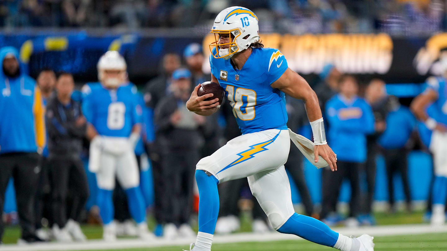 Chargers strike on opening drive, ending with Justin Herbert rushing TD