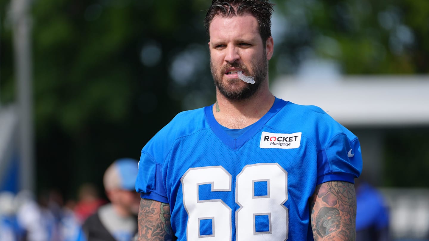 Three Detroit Lions starting linemen miss Wednesday practice