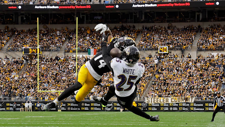 It took Ravens one day to give Steelers, George Pickens bulletin-board ...