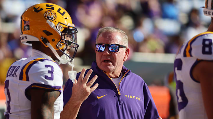 Brian Kelly Clears the Air on Sideline Encounter with LSU Football WR ...
