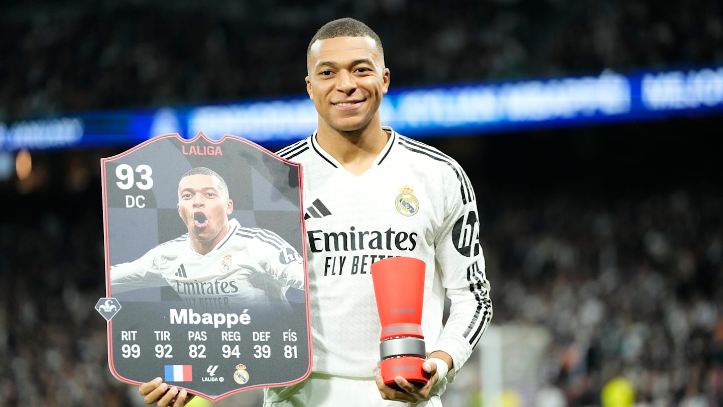Kylian Mbappe Receives POTM Award Ahead Of Real Madrid vs Atletico Madrid