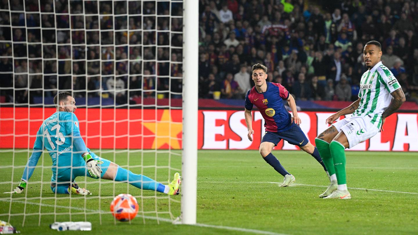 Gavi marcó el 1-0 del Barcelona al Betis, el equipo de sus inicios como ...
