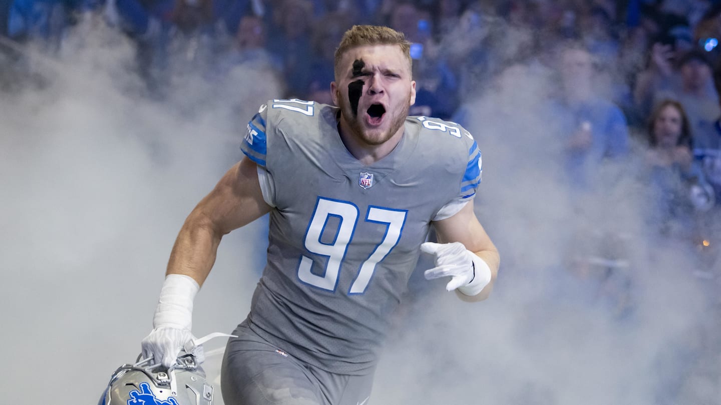 Lions' Aidan Hutchinson Seen Running for First Time Since Gruesome Leg ...