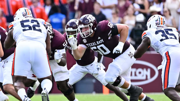 Former Texas A&M Aggies OL Transfer Bryce Foster Commits to Kansas Jayhawks