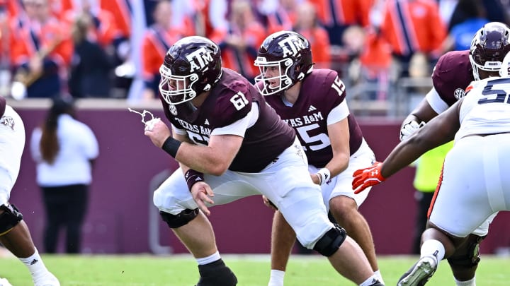 Former Texas A&M Aggies OL Transfer Bryce Foster Commits to Kansas Jayhawks