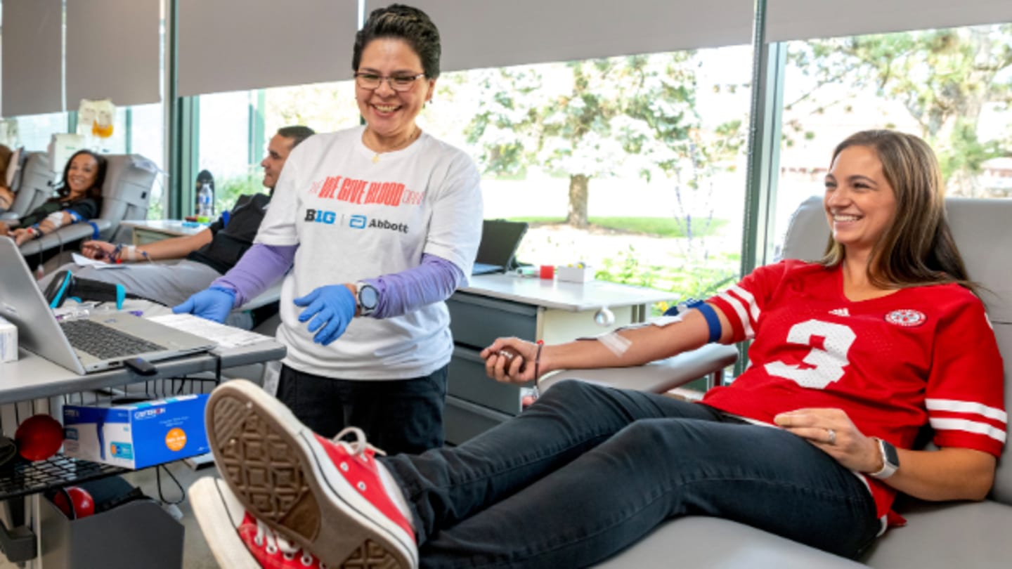 Nebraska is No. 1 in the Big Ten/Abbott Blood Drive