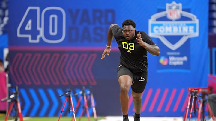 2025 NFL Combine: Georgia Tech Defensive Tackle Zeek Biggers Puts Up ...
