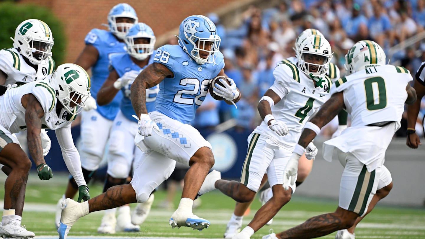 Omarion Hampton Rapidly Climbing All-Time UNC Football Rush List