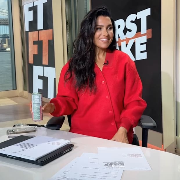 ESPN’s Molly Qerim goes barefoot in eye-catching ‘no handouts’ summer dress