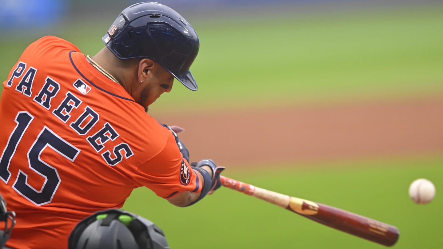 Isaac Paredes Not in Astros Lineup on Friday After Leaving Previous ...