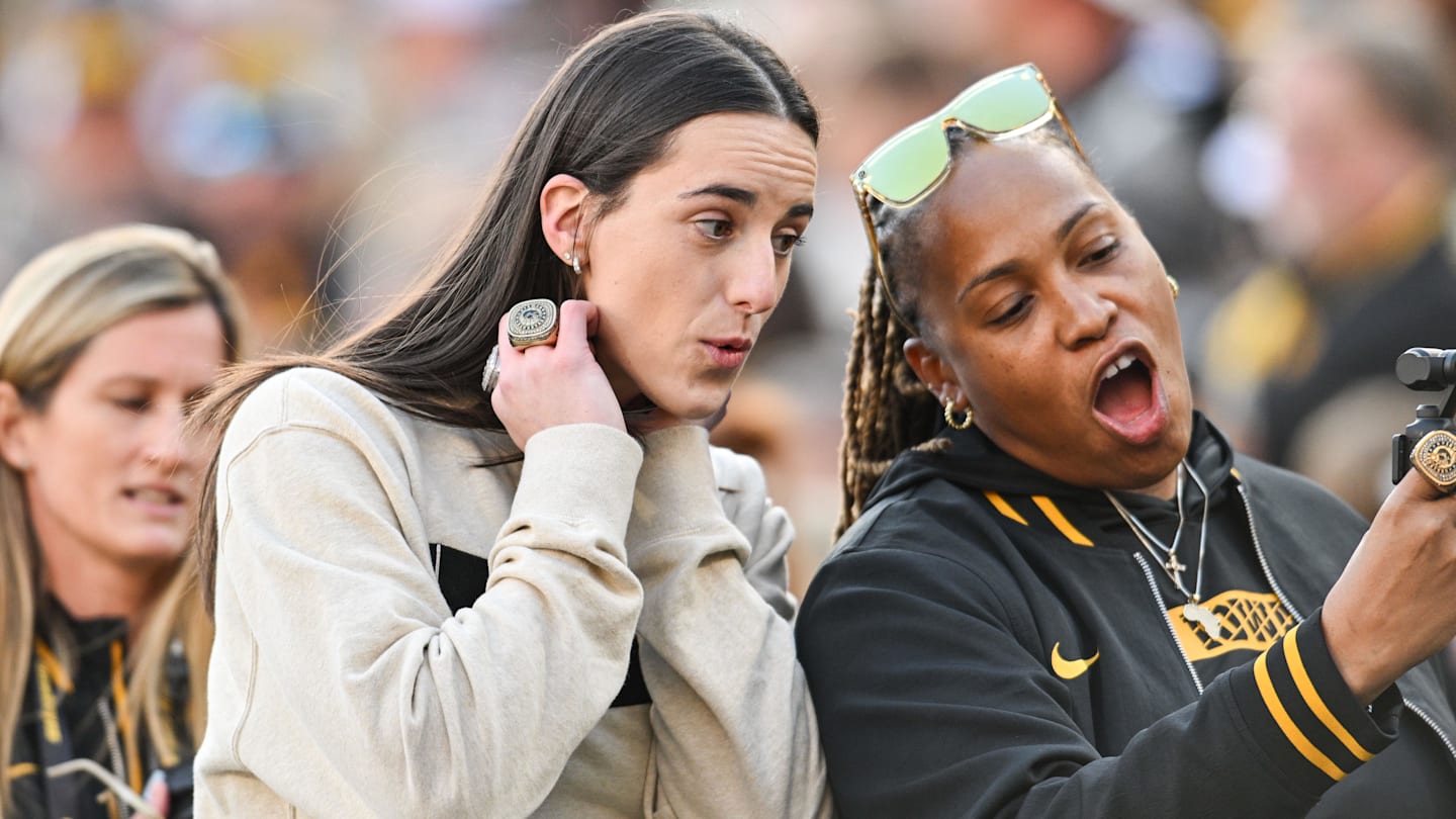 Caitlin Clark nearly decapitates golf spectators with errant shot