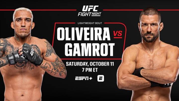 UFC Rio: Oliveira vs. Gamrot full card, odds, start time, how to watch