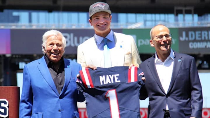 New England Patriots Owner Calling Teams With Strange Drake Maye Question