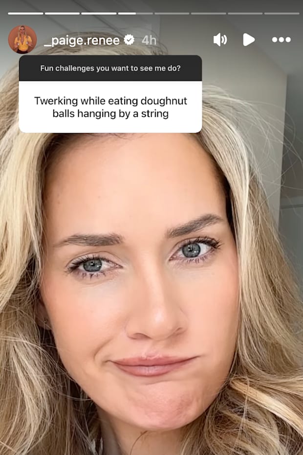 Paige Spiranac rocks a low-cut top while sharing fans' wild comments