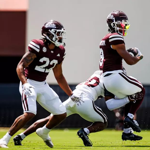 Everything Mississippi State WR Ricky Johnson said after first scrimmage