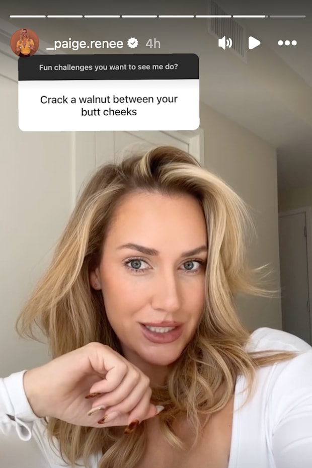 Paige Spiranac rocks a low-cut top while sharing fans' wild comments