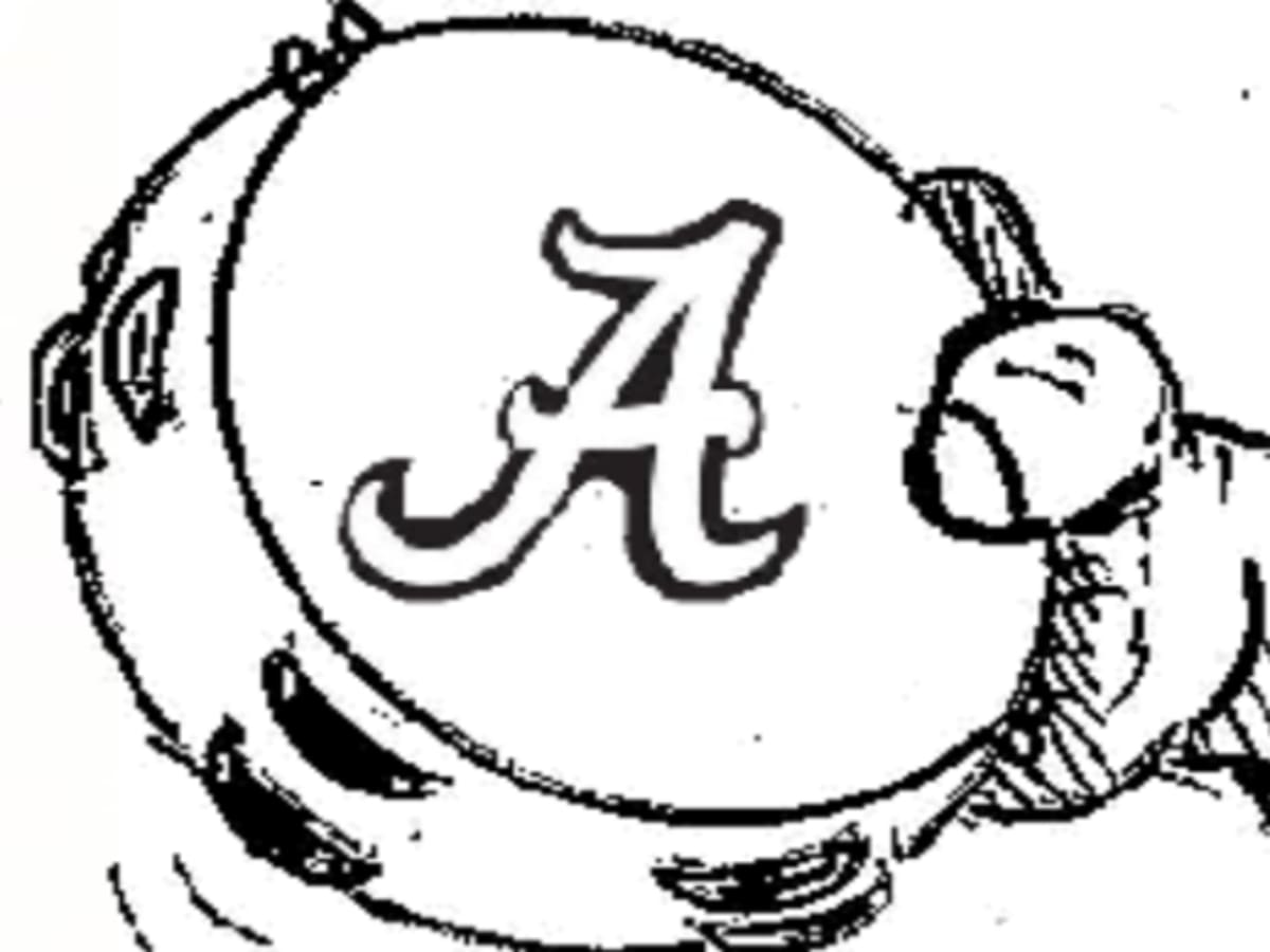 alabama roll tide coloring pages