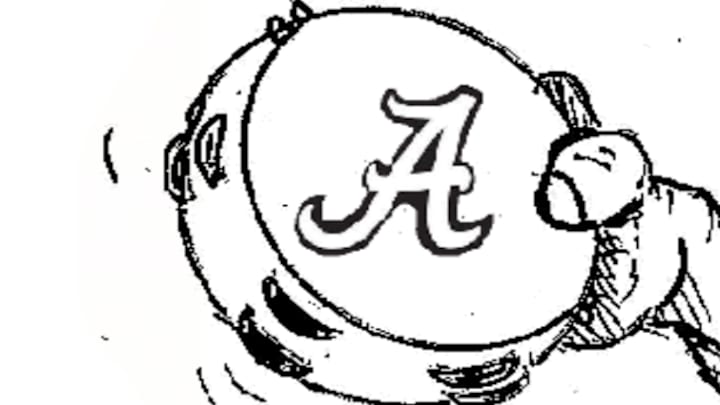 alabama crimson tide coloring page