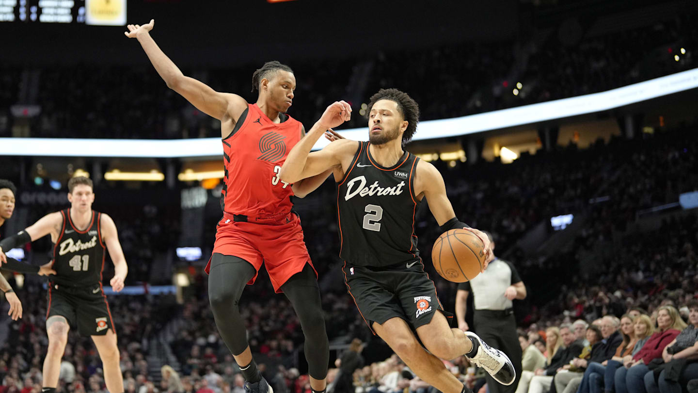 Is Cade Cunningham Playing? Full Blazers vs Pistons Injury Report Revealed
