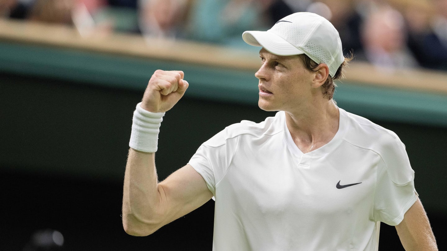 Jannik Sinner Beats Ben Shelton in Straight Sets at Wimbledon