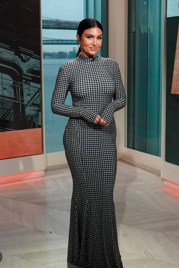 ESPN's Molly Qerim's full-length checkered stunner would silence ...