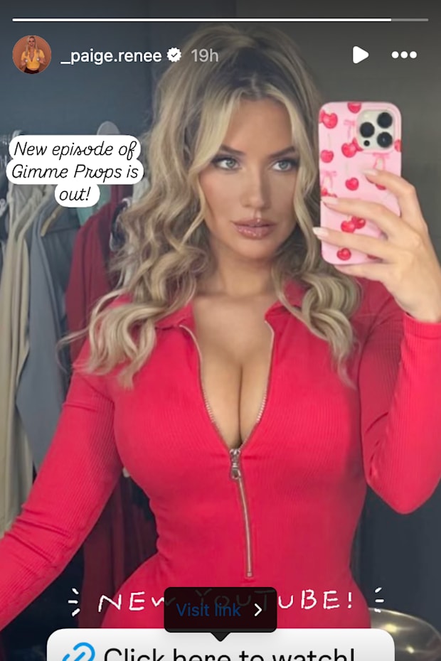 Paige Spiranac looks red hot in plunging jumpsuit while doing flirty ... Paige Spiranac looks red hot in plunging jumpsuit while doing flirty ...