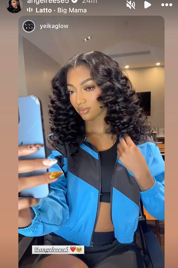 Angel Reese's major hair switch-up and matching fit are straight fire