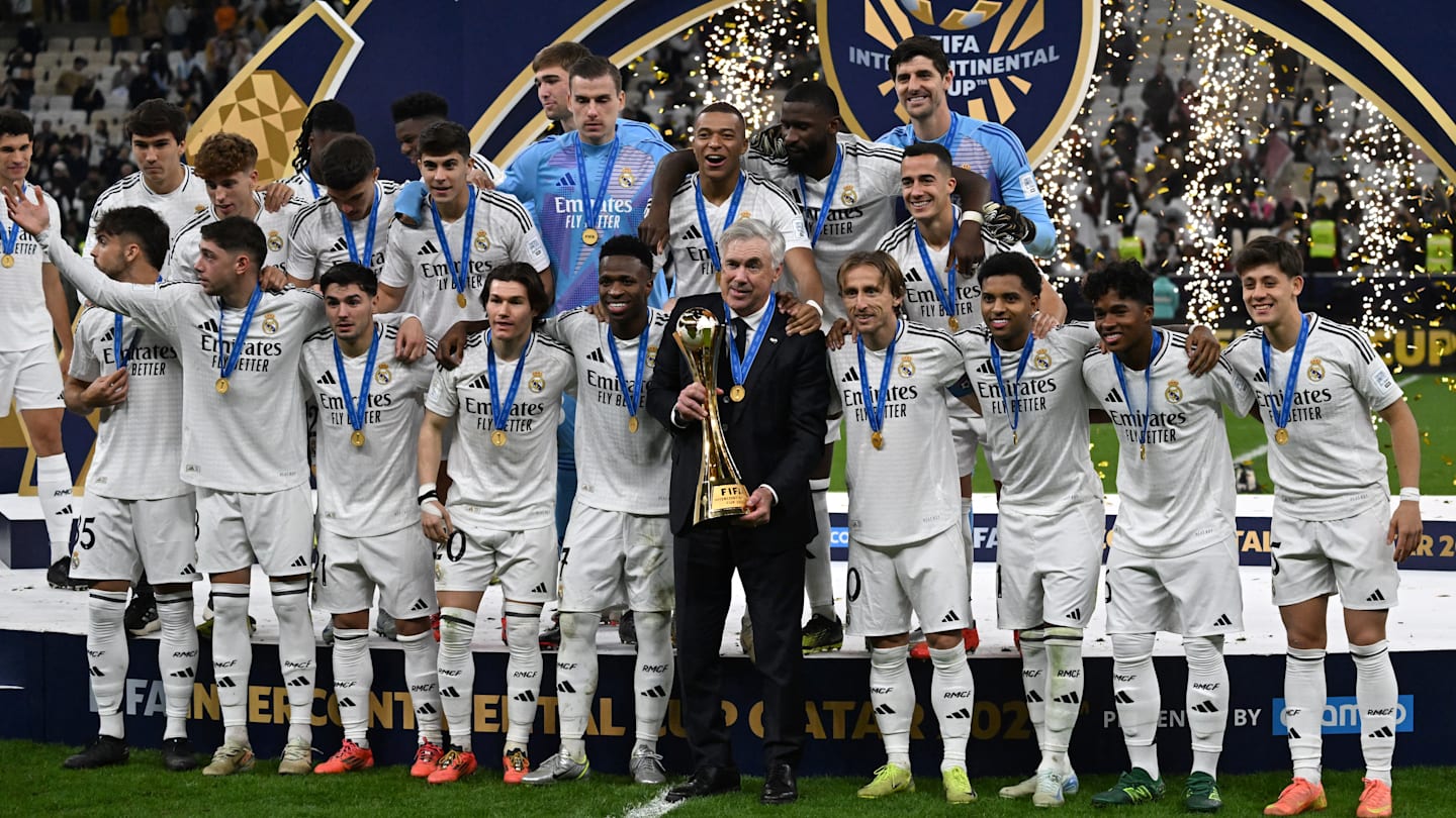 Carlo Ancelotti reacts to record-breaking Real Madrid trophy victory