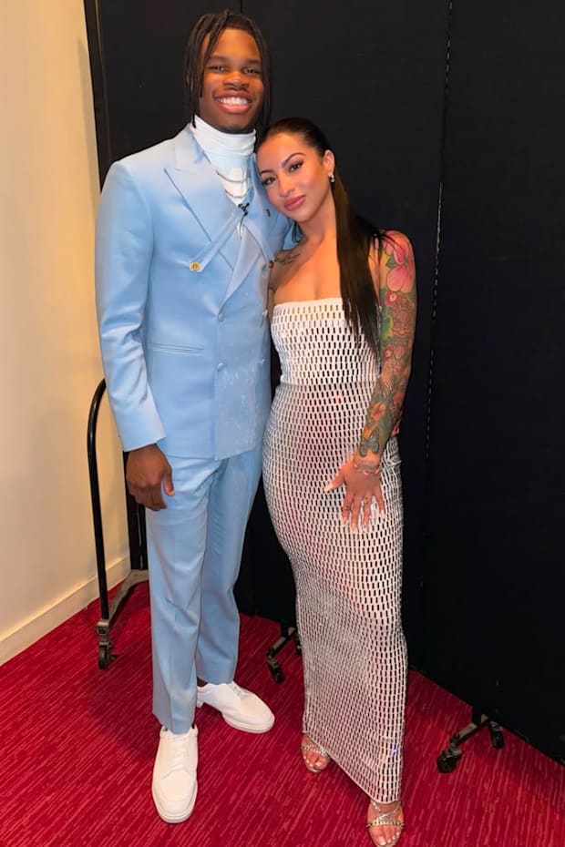 Travis Hunter’s wife Leanna ends TikTok hiatus with giant ring, wedding dress flex