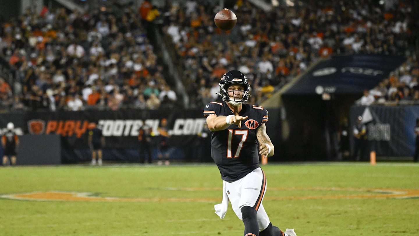 Tyson Bagent dubbed big winner from Chicago Bears' roster cuts