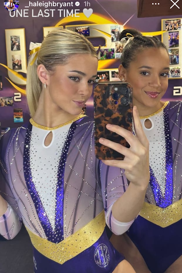 Livvy Dunne has sweet one-word tribute to LSU star Haleigh Bryant