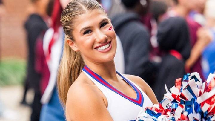 Ava Hunt drops 1980s ‘Miami Vice’ cheer fit after Chiefs first loss