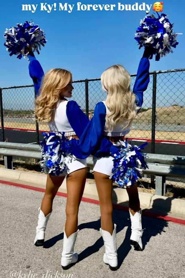Dallas Cowboys Cheerleaders Sophy Laufer, Kylie Dickson slay in white ...