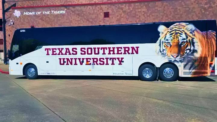 Texas Southern University Unveils New Motor Coach For Athletics Department