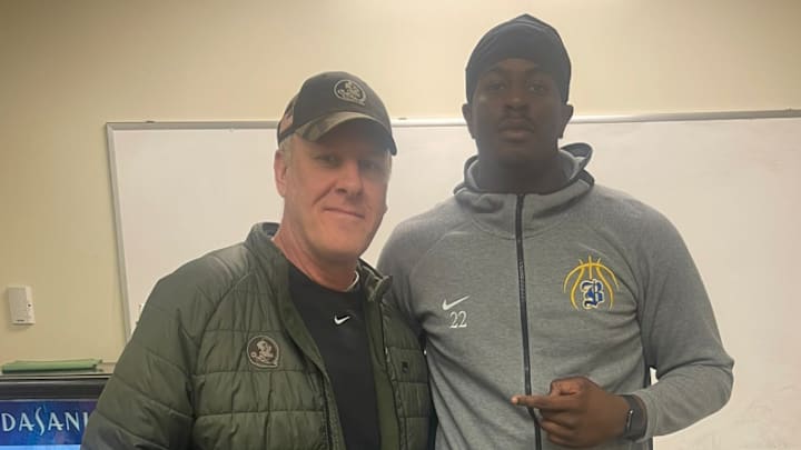Tight Ends coach Chris Thomsen visits massive Florida State tight end ...
