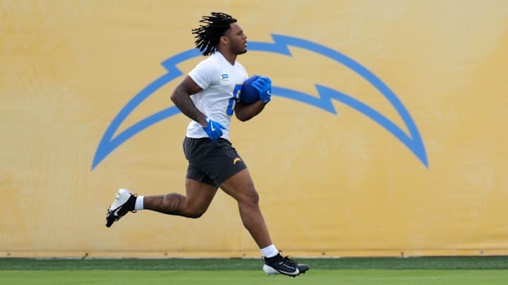 Chargers' Omarion Hampton predicted to run past Raiders' Jeanty in ...