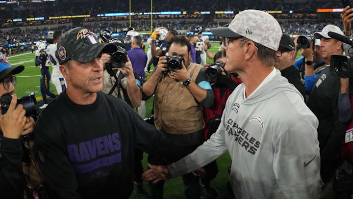 Baltimore Ravens' John Harbaugh Shows Brother Respect After Los Angeles Chargers Win