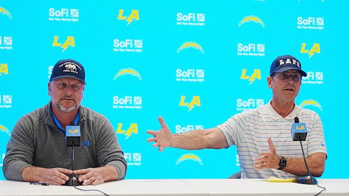 Chargers, Jim Harbaugh hit by NFL execs for cautious trip to free agency