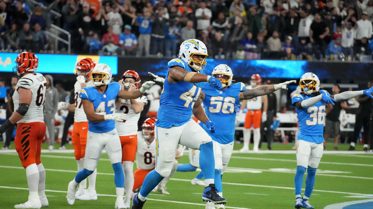 Los Angeles Chargers' Tuli Tuipulotu Leading NFL In Sacks, Quarterback ...