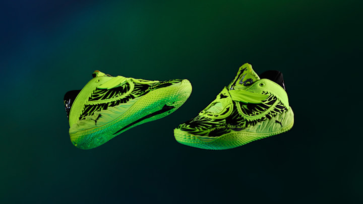 Puma releases LaMelo Ball's fifth signature shoe in 'Voltage' colorway ...