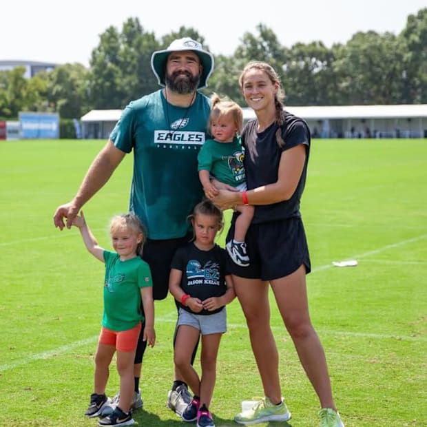 NFL star Jason Kelce’s wife Kylie has insanely unrecognizable baby photo
