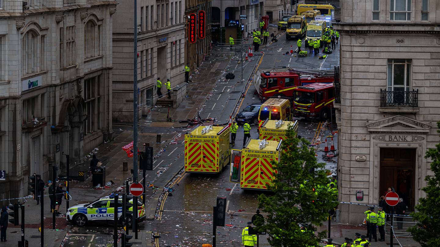 Car Drives Into Crowd at Liverpool Trophy Parade