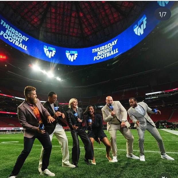 Taylor Rooks, Charissa Thompson wow side-by-side in business fancy NFL fits
