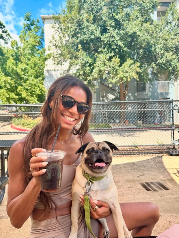 Gabby Thomas’ adorable photo with her dog, the ‘World’s Fastest Pug’