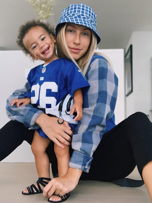 Saquon Barkley's rarely-seen son giddy for Super Bowl will melt your heart