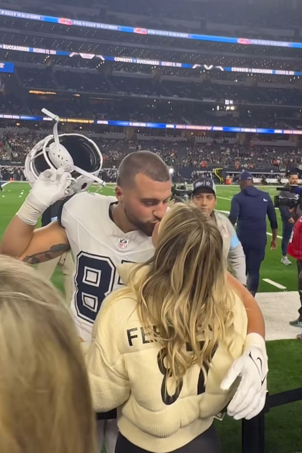 Haley Cavinder rocks sweet custom Cowboys Jake Ferguson fit, shares ...